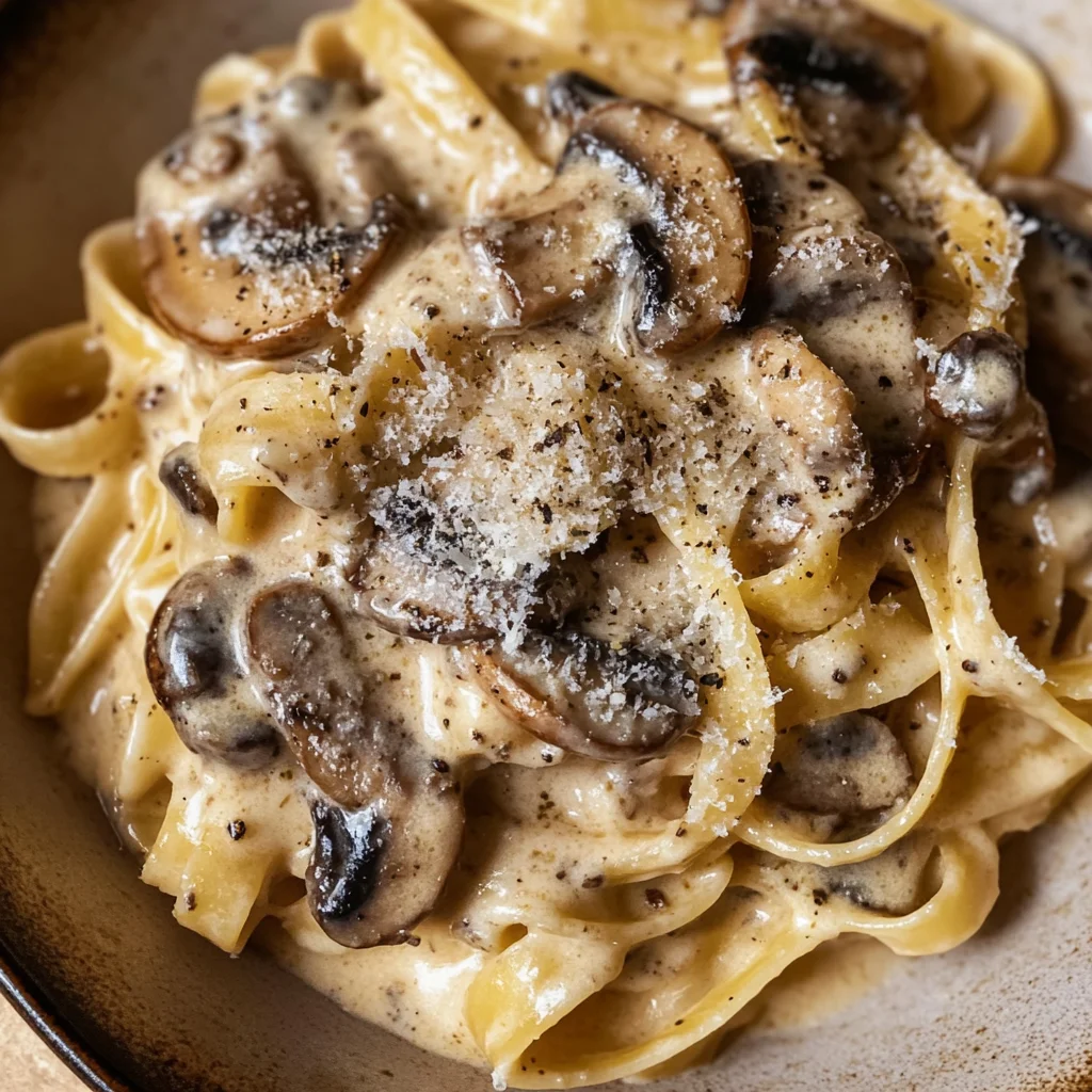 Gorgonzola Truffle Cream Sauce with Mushrooms